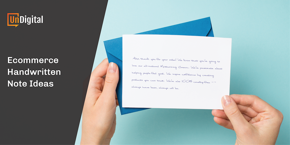 Ecommerce Handwritten Note Ideas